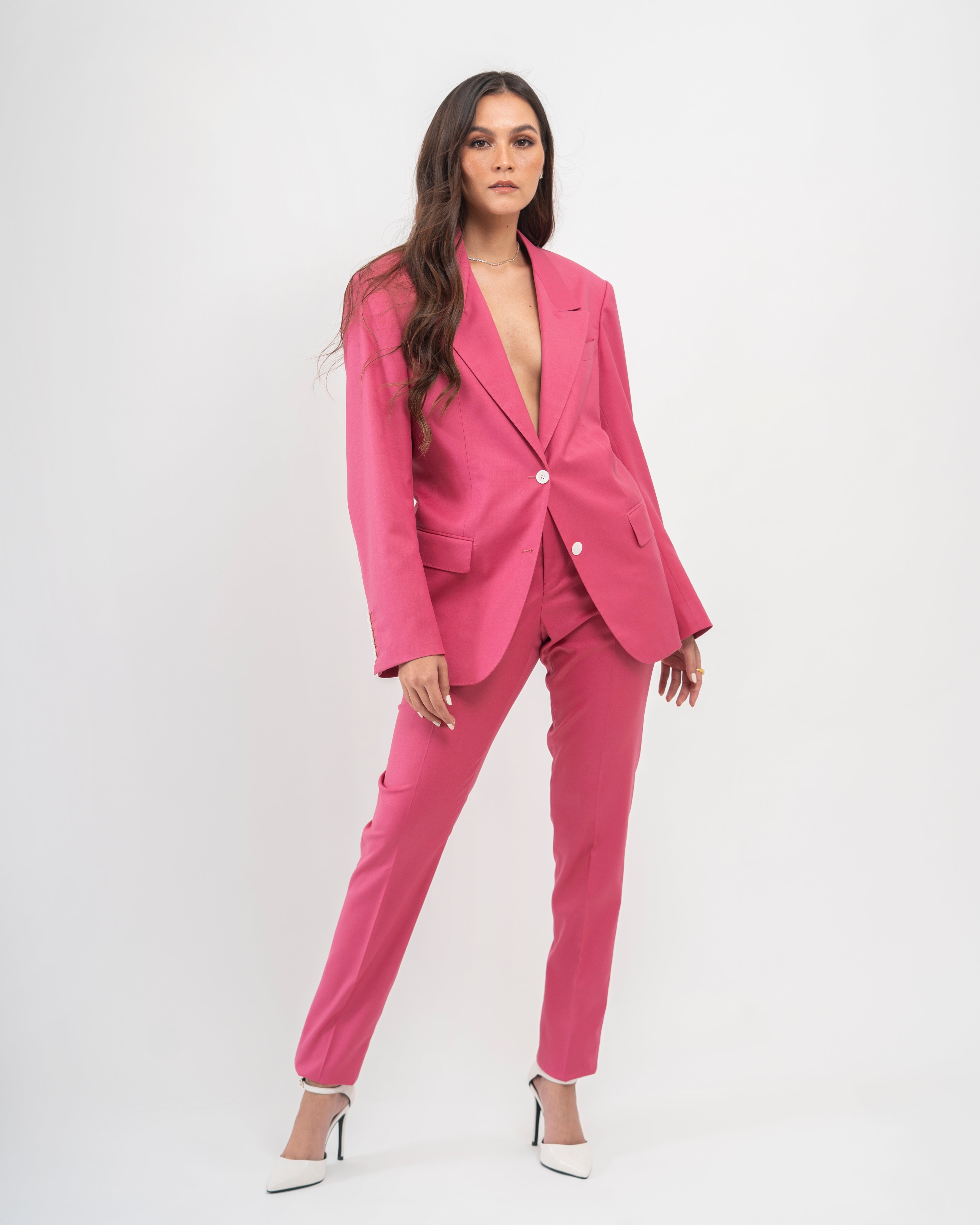 Slacks with zipper on hem (Fuchsia) – PS Officiel